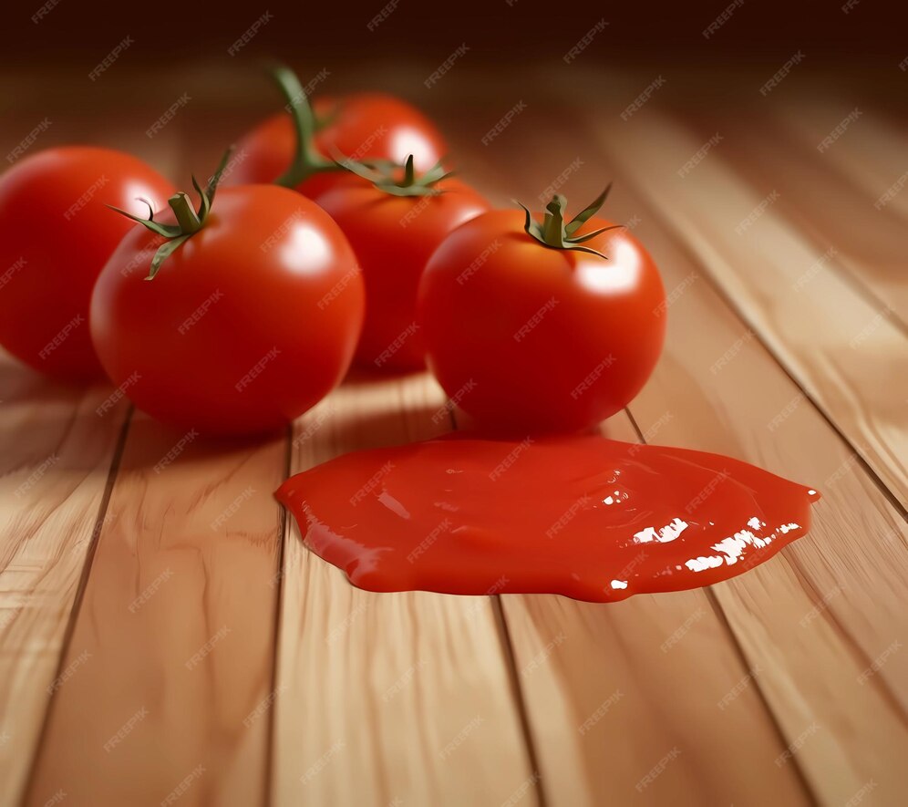 Premium Ai Image Rich Tomato Indulgence Tomato Paste Amp Ketchup Pure Tomato Perfection