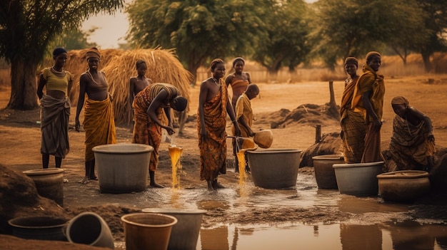 Premium AI Image | The right to access clean water Premium AI Image | The right to access clean water