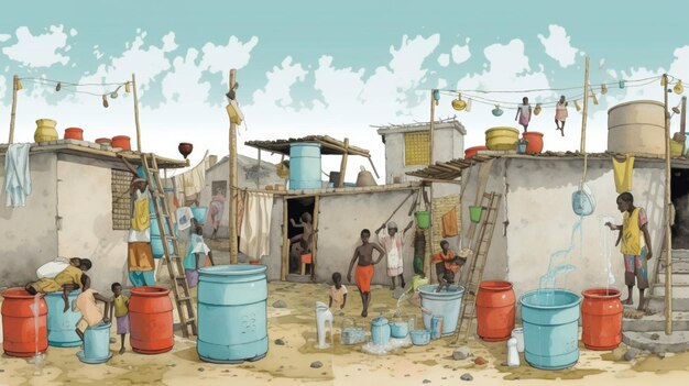 Premium AI Image | The right to access clean water Premium AI Image | The right to access clean water