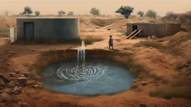 Premium AI Image | The right to access clean water Premium AI Image | The right to access clean water