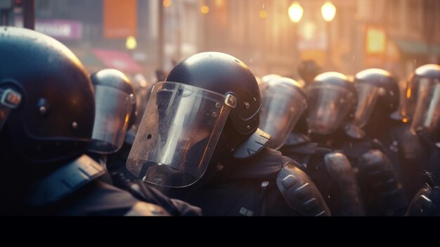 Riot Police handling protesters during demonstrations | Premium AI ... Riot Police handling protesters during demonstrations | Premium AI ...