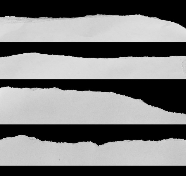 Premium Photo Ripped Paper Isolated On Black Background