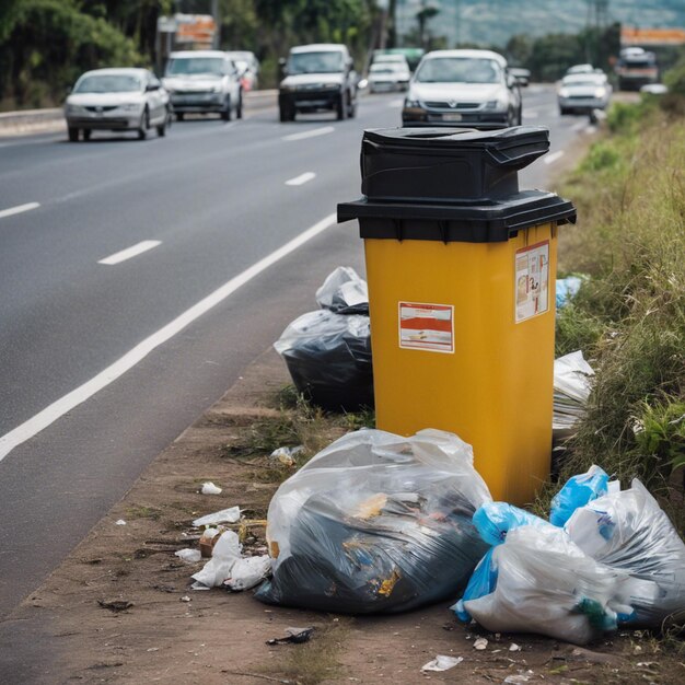Premium Photo | Roadside Cleanup Initiatives Tackling Litter and ... Premium Photo | Roadside Cleanup Initiatives Tackling Litter and ...
