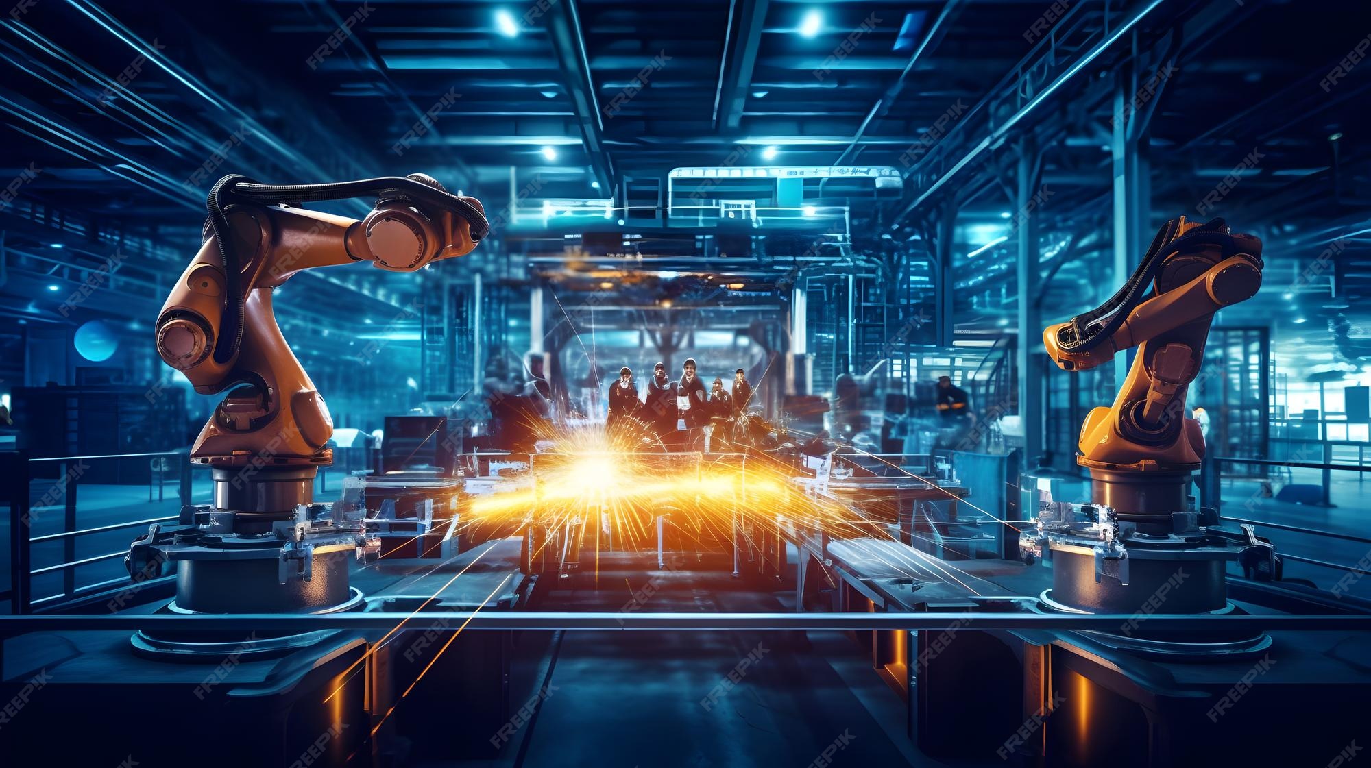 Premium Photo | Robot arm ai analyzing mathematics for mechanized industry problem solving ...