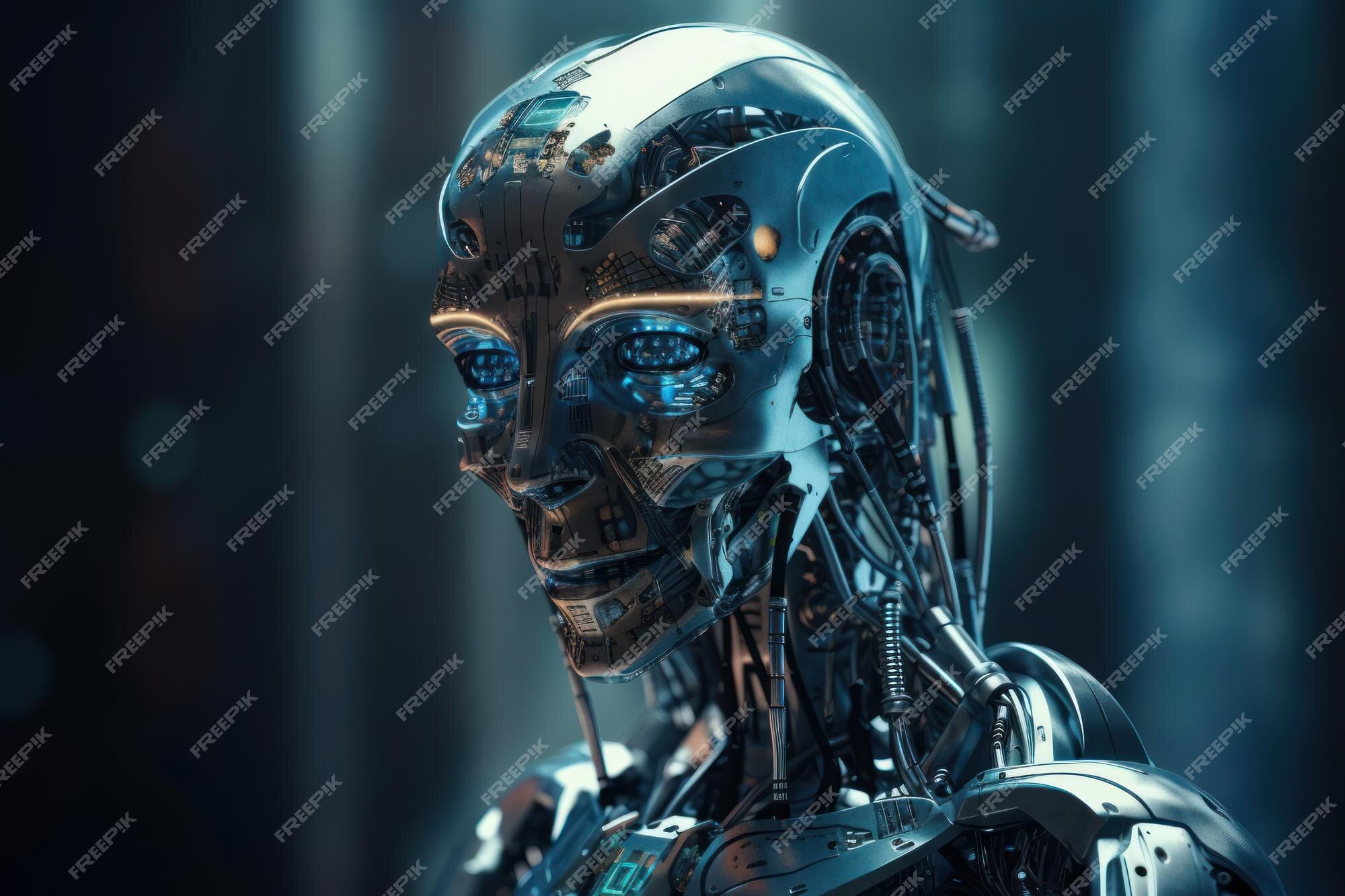 Premium AI Image | A robot Artificial intelligence Ai High Tech Chat GPT Premium AI Image | A robot Artificial intelligence Ai High Tech Chat GPT