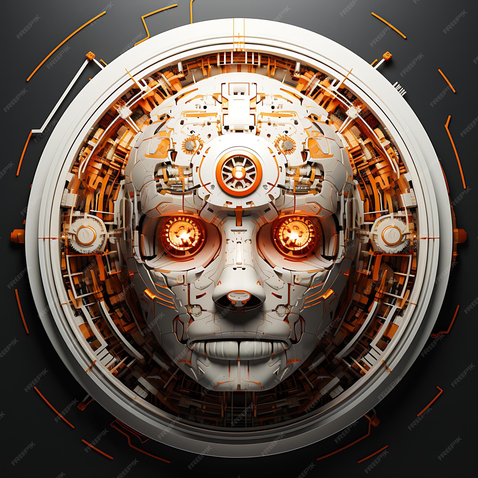 Premium AI Image | Robot transforming into a face ai generated Premium AI Image | Robot transforming into a face ai generated