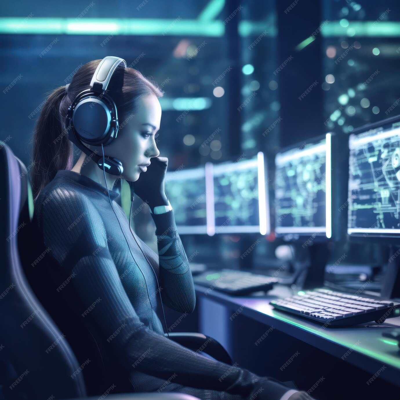 Premium AI Image | robot virtual assistant robot writing a robot ...