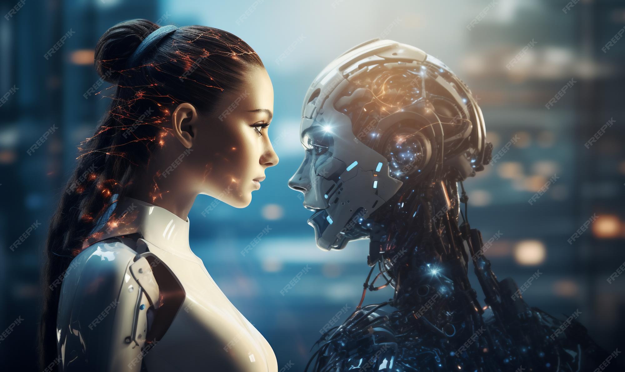 Premium Ai Image Robot With Artificial Intelligence And Hybrid Android Developed Humanoid