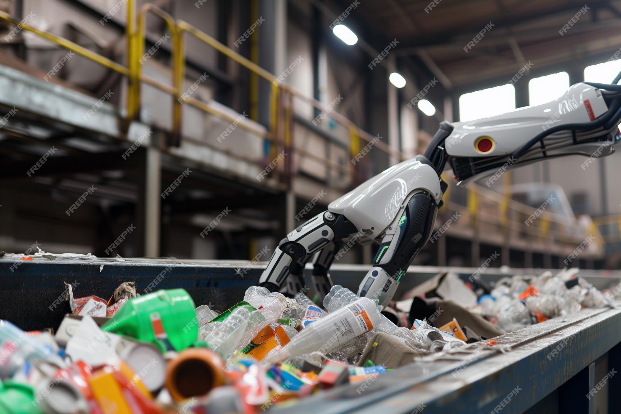 Premium Photo | Robotic Arm in Action Sorting Recyclables at Waste ... Premium Photo | Robotic Arm in Action Sorting Recyclables at Waste ...