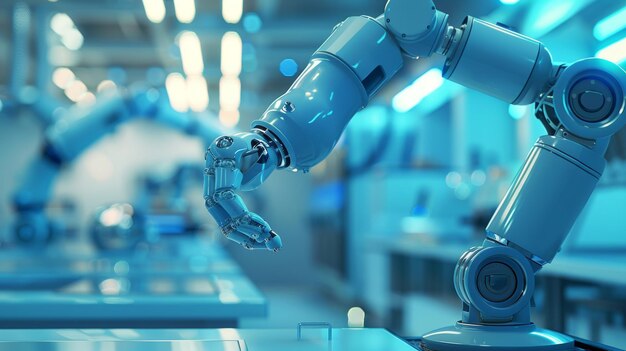 Robotic chef creating gourmet dish in futuristic kitchen with advanced ... Robotic chef creating gourmet dish in futuristic kitchen with advanced ...