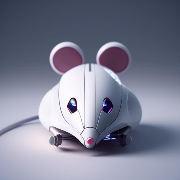 Premium AI Image | Robotic mouse isolated object Premium AI Image | Robotic mouse isolated object