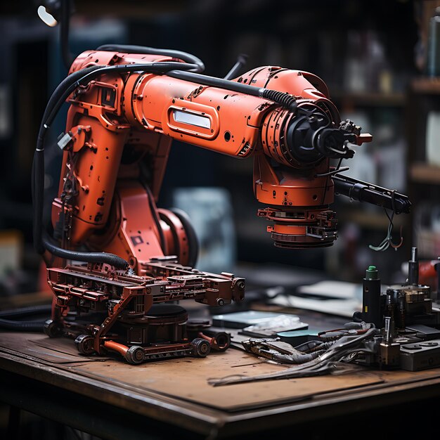 Premium Photo | Robotics Arm Automation AI generated Premium Photo | Robotics Arm Automation AI generated