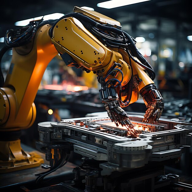 Premium Photo | Robotics Arm Automation AI generated Premium Photo | Robotics Arm Automation AI generated