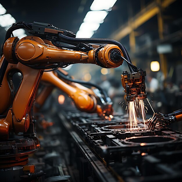 Premium Photo | Robotics Arm Automation AI generated Premium Photo | Robotics Arm Automation AI generated