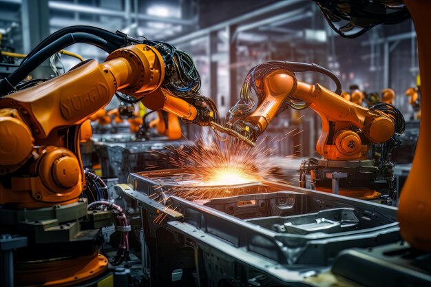 Premium Ai Image Robotics And Automation In Various Industries