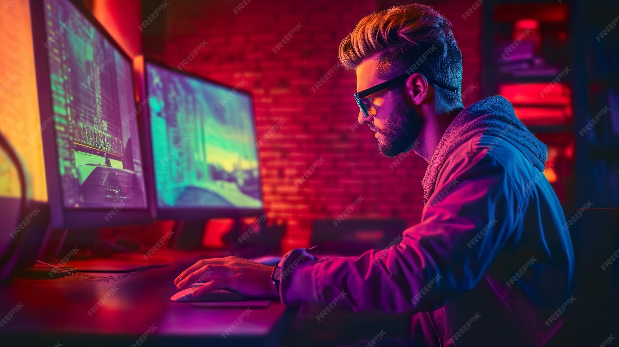 Premium Ai Image A Robotics Engineer Programming A Humanoid Robot Ai Generate