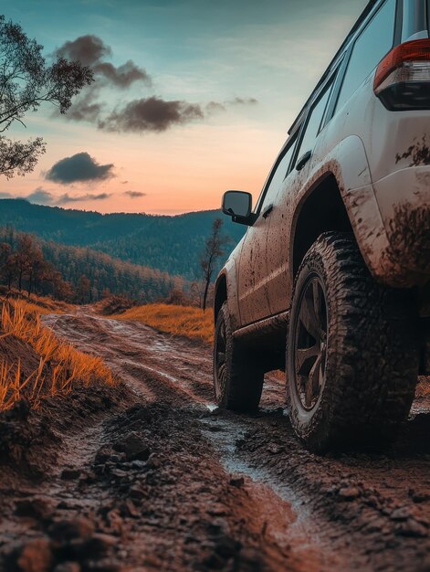 Robust SUV Conquering OffRoad Terrain | Premium AI-generated image Robust SUV Conquering OffRoad Terrain | Premium AI-generated image