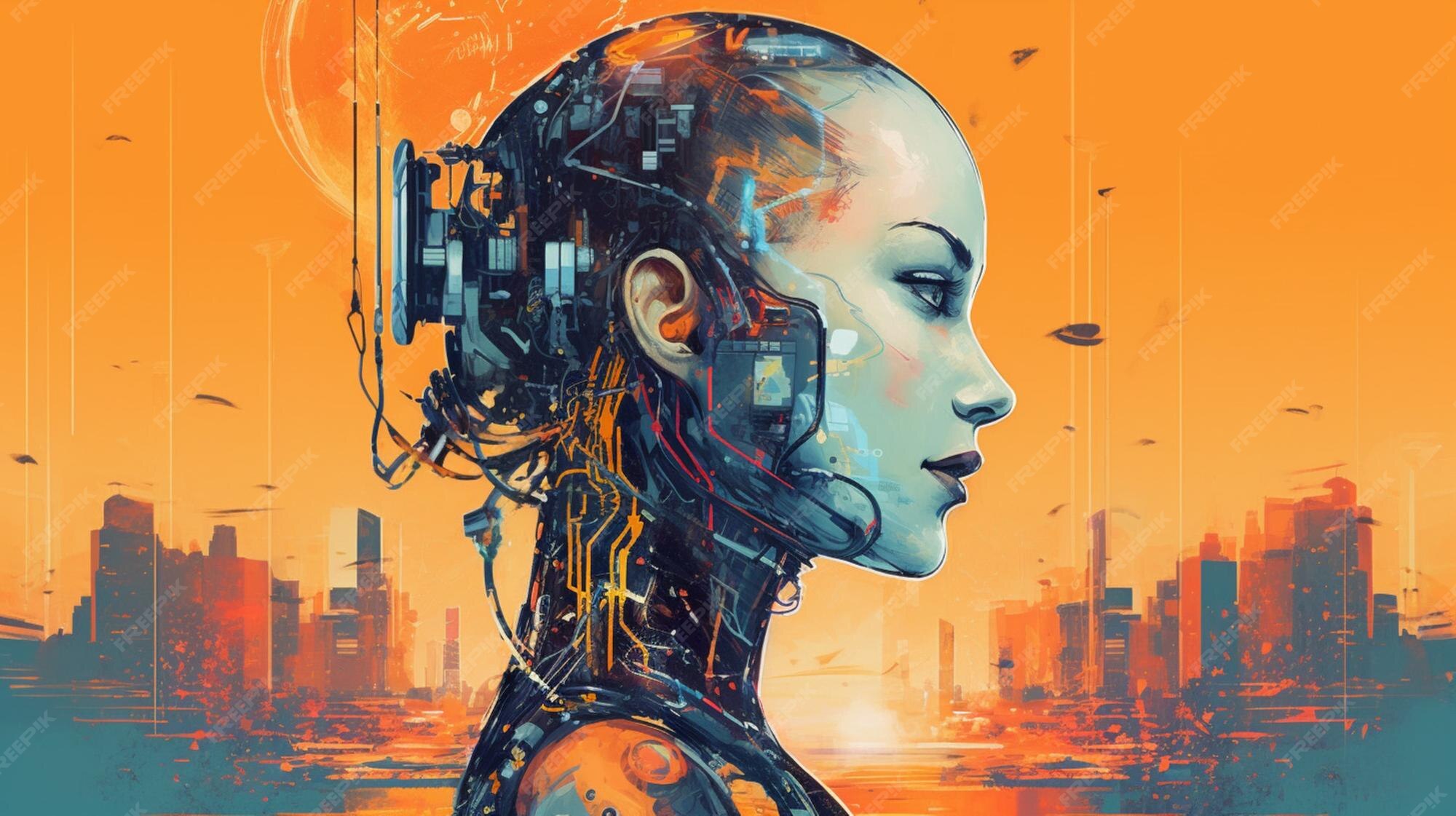 Premium AI Image | The role of artificial intelligence in the future Premium AI Image | The role of artificial intelligence in the future
