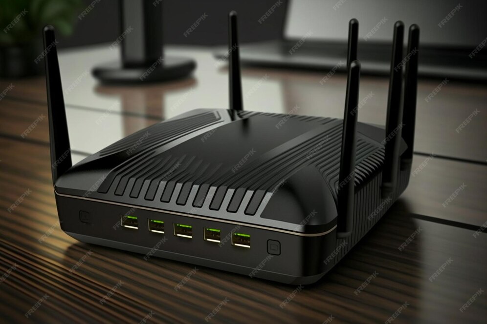 Premium Photo | Router on the table router is a device that forwards ...