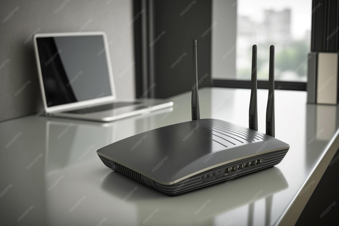 Premium Photo | Router on the table router is a device that forwards ...