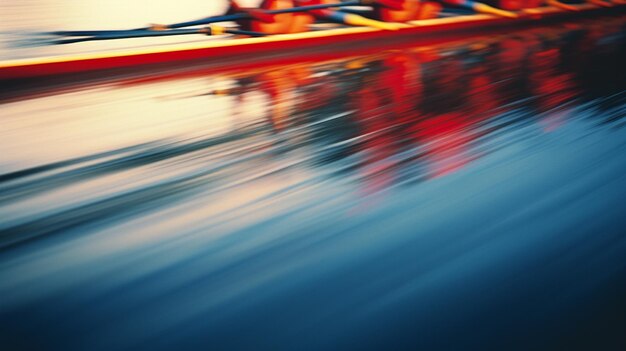 Rowers in synchronized strokes creating an abstract rhythm that ... Rowers in synchronized strokes creating an abstract rhythm that ...