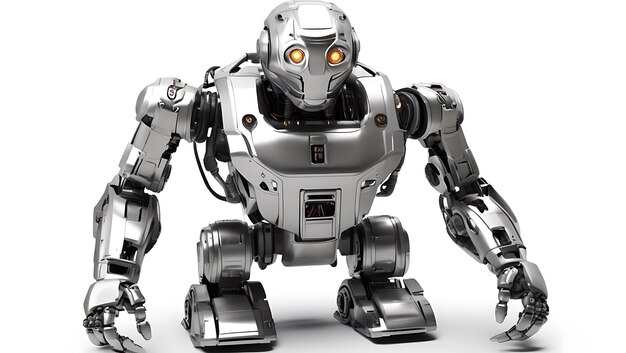 Rugged Industrial Metallic Gray Robot Generative AI | Premium AI ... Rugged Industrial Metallic Gray Robot Generative AI | Premium AI ...