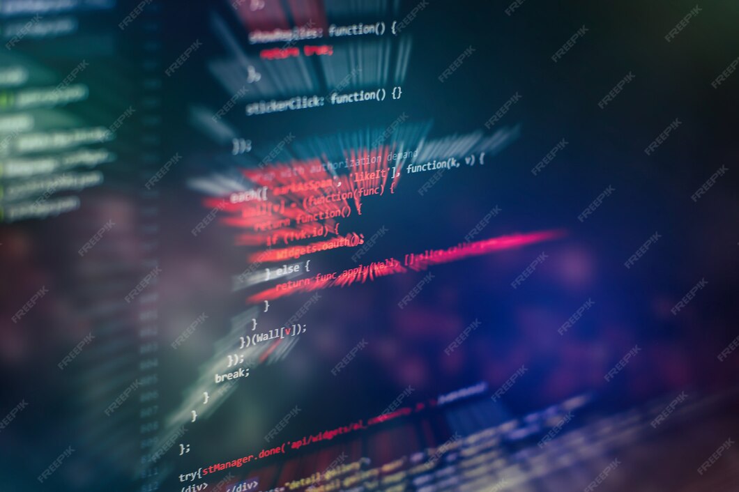 Premium Photo | Running computer data / www programming. coding script ...