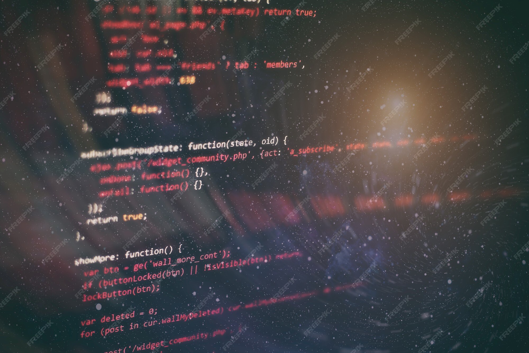 Premium Photo | Running computer data / www programming. coding script ...