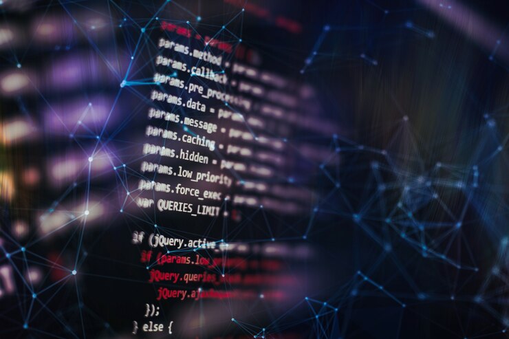 Premium Photo | Running Computer data / WWW programming. Web ...