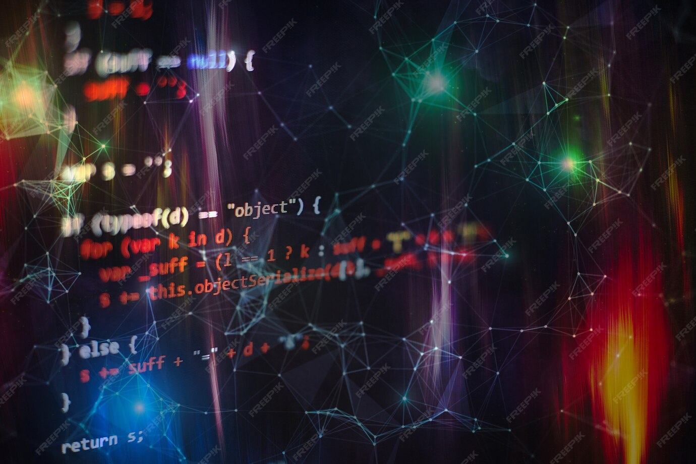 Premium Photo | Running computer data / www programming. web ...