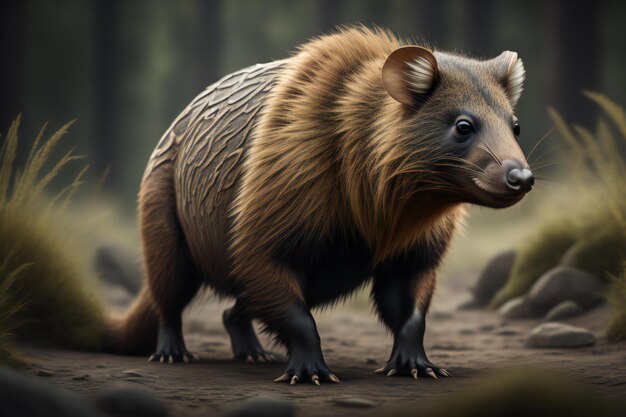 Premium AI Image | a sabertooth bear in the forest generative ai Premium AI Image | a sabertooth bear in the forest generative ai