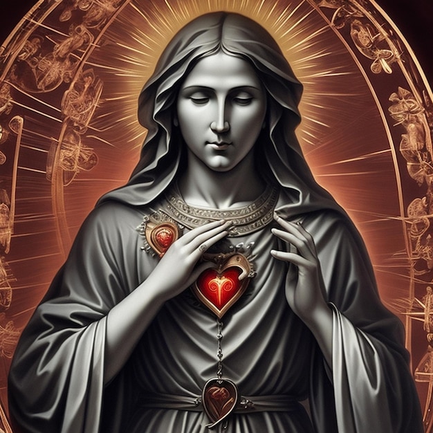 Premium Photo | Sacred Heart of the Lord AI generativ Premium Photo | Sacred Heart of the Lord AI generativ