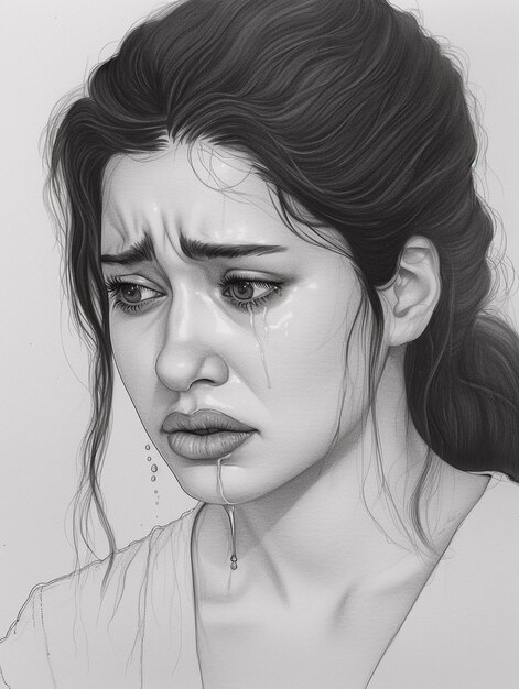 67 000 Woman Crying Drawing Pictures