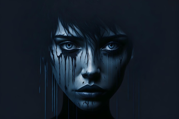 Premium Photo | Sadness abstract representation ai generated Premium Photo | Sadness abstract representation ai generated