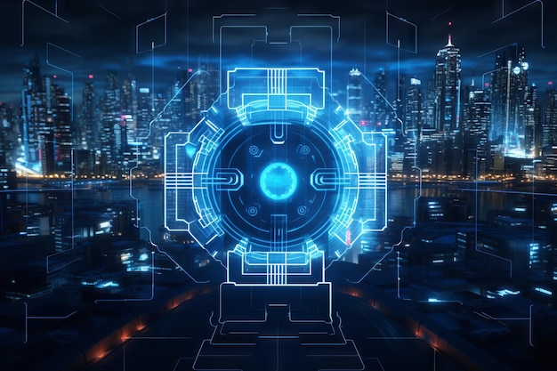 Premium Ai Image Safeguard Data With Cyber Locks And Generative Ai