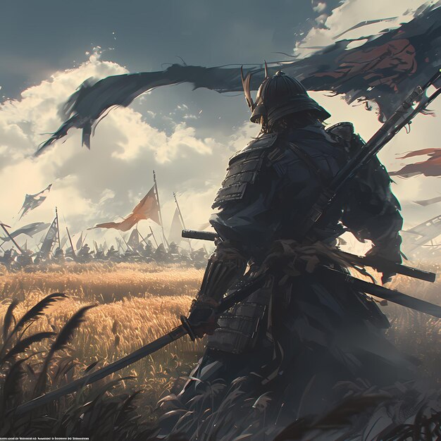 Premium Photo | Samurai Warrior Leading Charge Premium Photo | Samurai Warrior Leading Charge