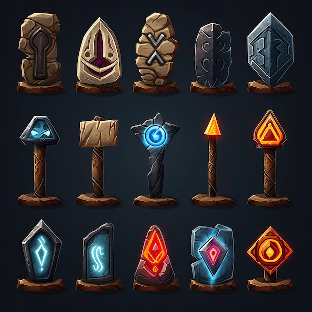 Premium AI Image | Scandinavian rune stone ai generated Premium AI Image | Scandinavian rune stone ai generated