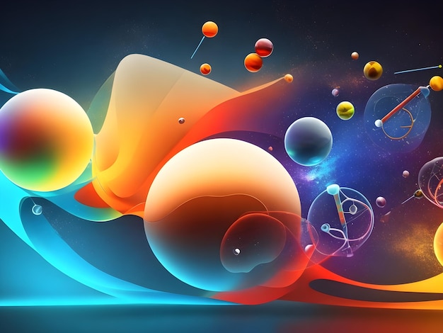 Premium AI Image | Science abstract background Premium AI Image | Science abstract background