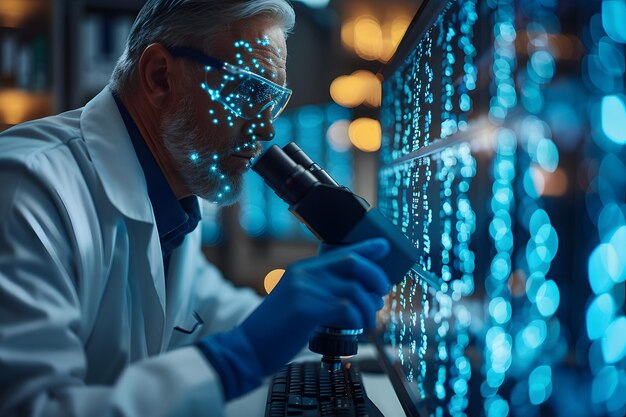 Premium Photo | Scientist Analyzing Data on Computer Screen Premium Photo | Scientist Analyzing Data on Computer Screen