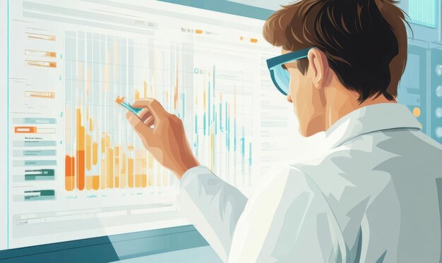 Scientist Analyzing Data | Premium AI-generated image Scientist Analyzing Data | Premium AI-generated image