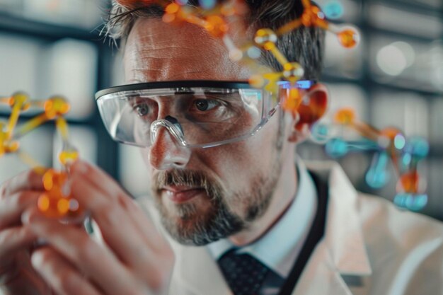 Premium Photo | A scientist exploring molecular structures in augm ... Premium Photo | A scientist exploring molecular structures in augm ...