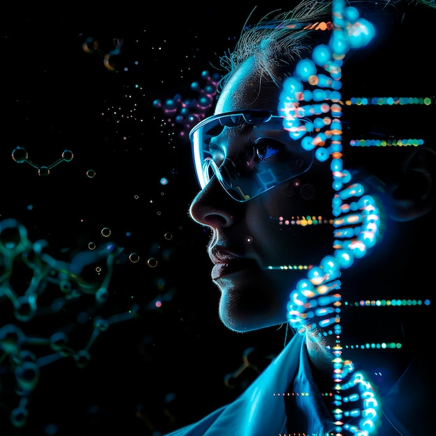 Premium Photo | Scientist exploring molecular structures in vr simulation Premium Photo | Scientist exploring molecular structures in vr simulation