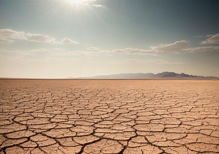 Premium Photo Scorching Desert Sun Arid Wilderness