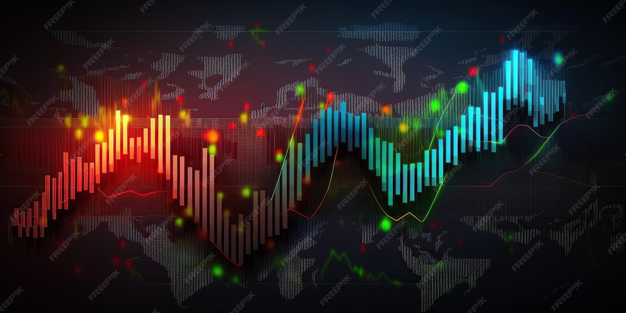 Premium AI Image | Screen with stock market index charts and diagrams ... Premium AI Image | Screen with stock market index charts and diagrams ...