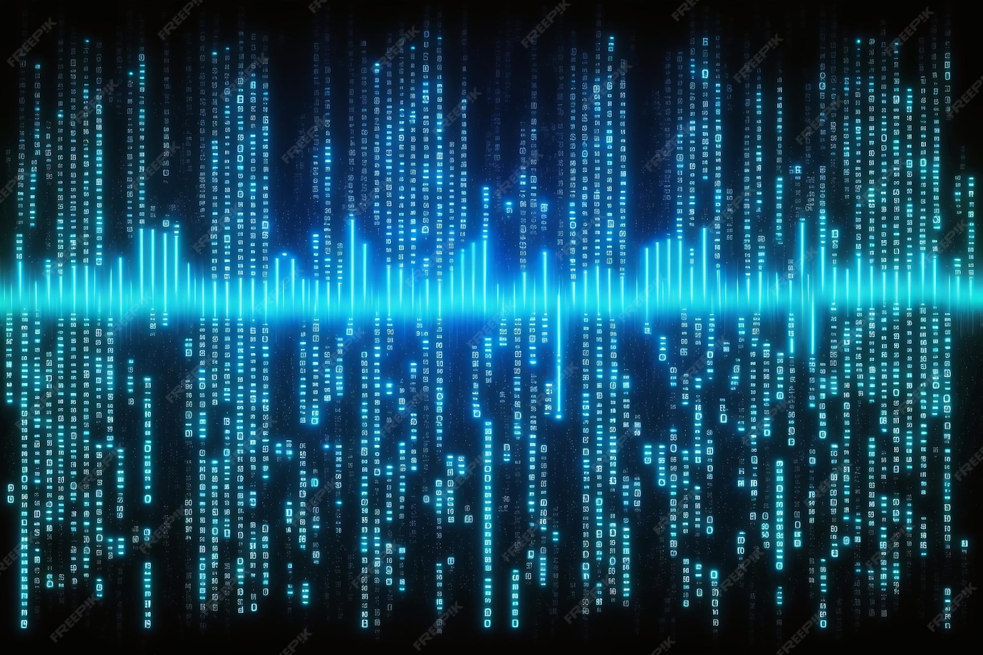 Premium Photo | Seamless abstract binary code computer programming big data