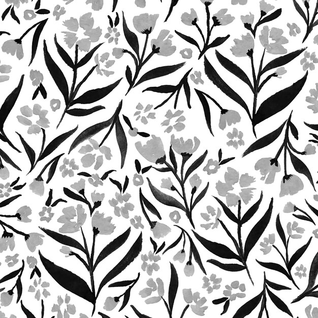 45 000 Black White Floral Pattern Leaves Pictures