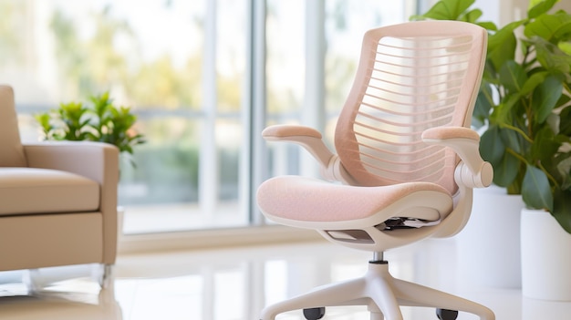 Premium AI Image | Seating Wellness Elevate Your Workspace Comfort Premium AI Image | Seating Wellness Elevate Your Workspace Comfort
