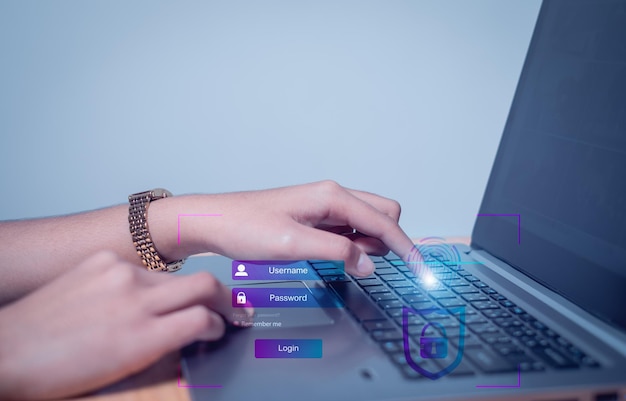 Premium Photo Secure Access To User Personal Data Secure Internet Access Cyber Security Data