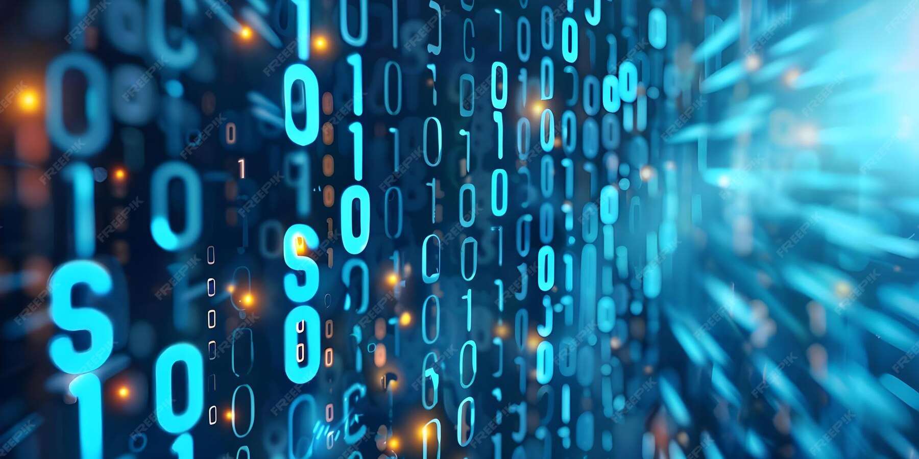 Premium Photo | Secure Data Abstract Technology Background with Falling Digital Binary Code ...