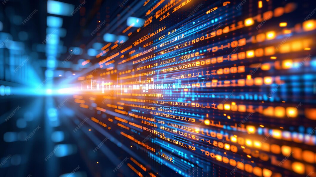 Premium Photo | Secure encryption dynamic and dramatic coding data with ...